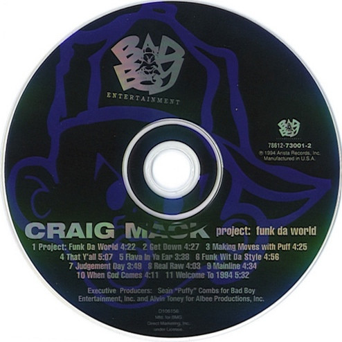 Project: Funk Da World by Craig Mack (CD 1994 Bad Boy Entertainment) in ...