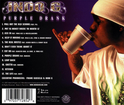 Purple Drank by Indo G (CD 2007 Indo G Project) in Memphis | Rap - The ...