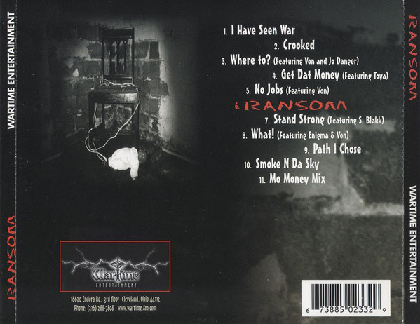 Ransom by Crooked Niggas (CD 2001 Wartime Entertainment) in Cleveland ...