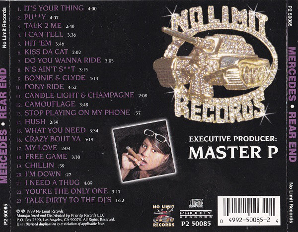 Rear End by Mercedes (CD 1999 No Limit Records) in New Orleans | Rap ...