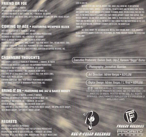 Reasonable Doubt by Jay-Z (CD 1996 Freeze Records) in New York City ...