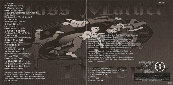 Redrum 781 by Felony (CD 1996 Mass Murder Records) in Pittsburg | Rap ...
