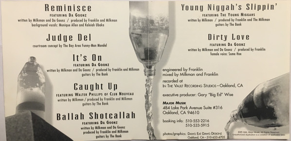 Reminisce by Milkman (CD EP 1996 Major Musik) in Oakland | Rap - The ...