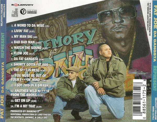 Represent by Fat Joe (CD 1993 Relativity) in New York City | Rap - The ...