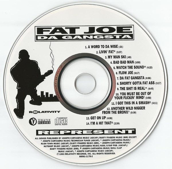 Represent by Fat Joe (CD 1993 Relativity) in New York City | Rap - The ...