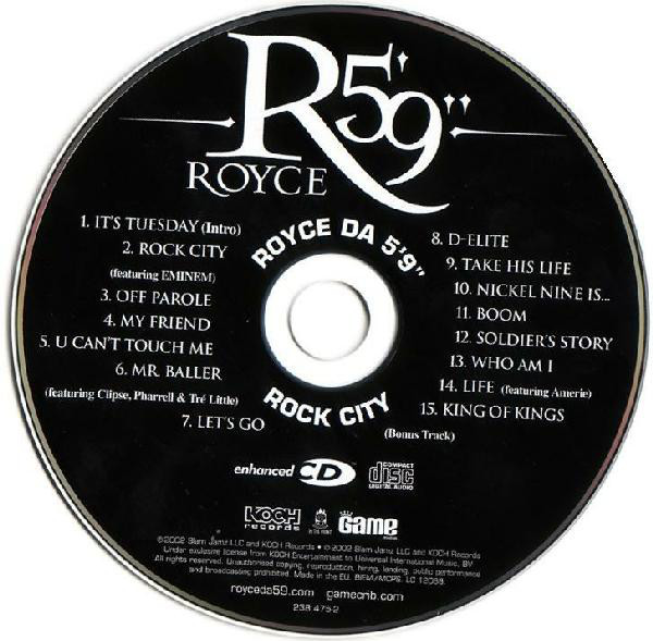Rock City (Version 2.0) by Royce Da 5'9" (CD 2002 Koch Records) in ...