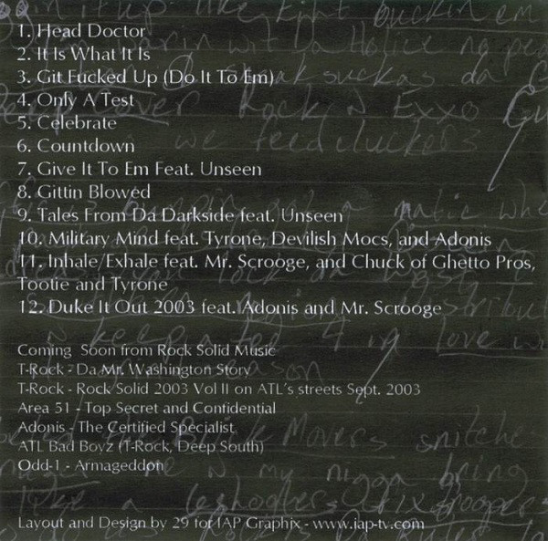 Rock Solid 2003 Vol. 1 by T-Rock (CD 2003 Rock Solid Music) in Atlanta ...