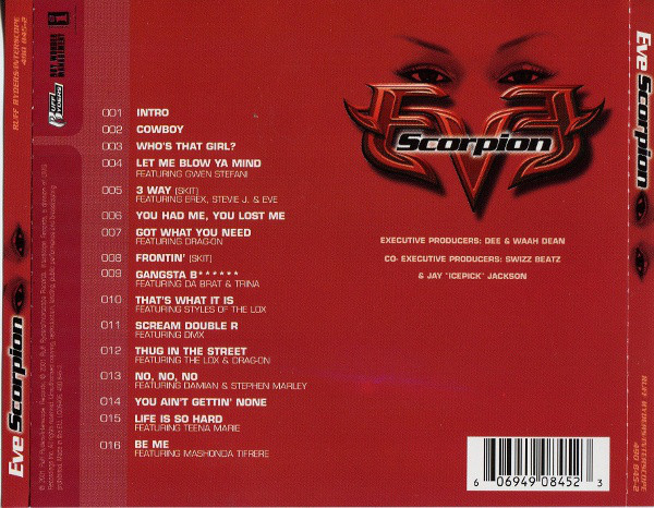 Scorpion by Eve (CD 2001 Interscope Records) in Philadelphia | Rap ...