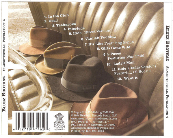 Slaughterville. Population: 4 by Bluez Brothaz (CD 2004 Realistic ...