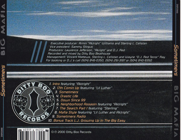 Sometimers by Big Mafia (CD 2000 Ditty Boo Records) in New Orleans ...