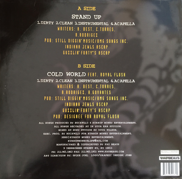 Stand Up / Cold World by Reservoir Dogs (Vinyl 2000 Kurrup Money) in ...