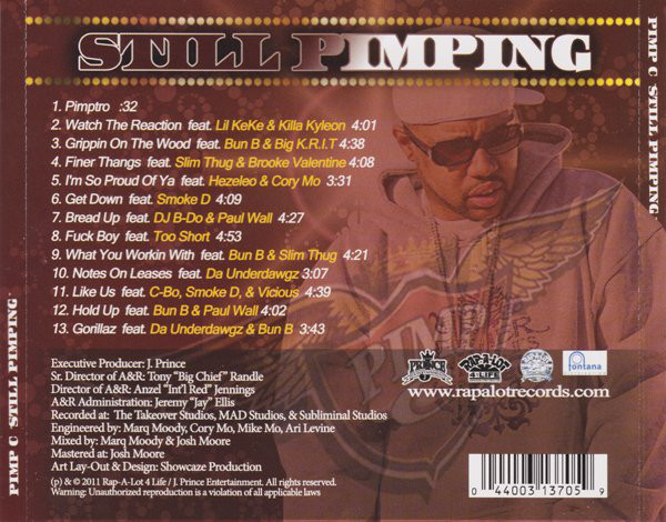 Still Pimping by Pimp C (CD 2011 Rap-A-Lot 4 Life) in Port Arthur | Rap ...