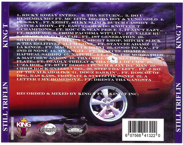 Still Triflin by King T (CD 2012 Cycadelic Records) in Compton | Rap ...