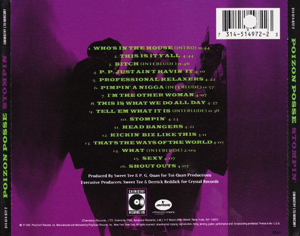 Stompin' by Poizon Posse (CD 1993 Chemistry Records Ltd) in New York ...