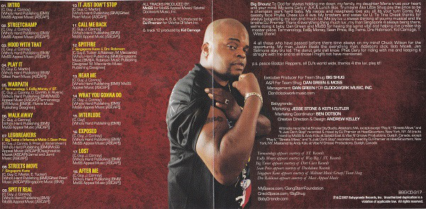 Street Champ by Big Shug (CD 2007 Babygrande) in Boston | Rap - The ...