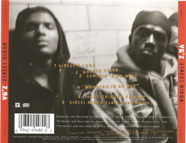 Street Nigga by YG'z (CD EP 1993 Reprise Records) in Mount Vernon | Rap ...