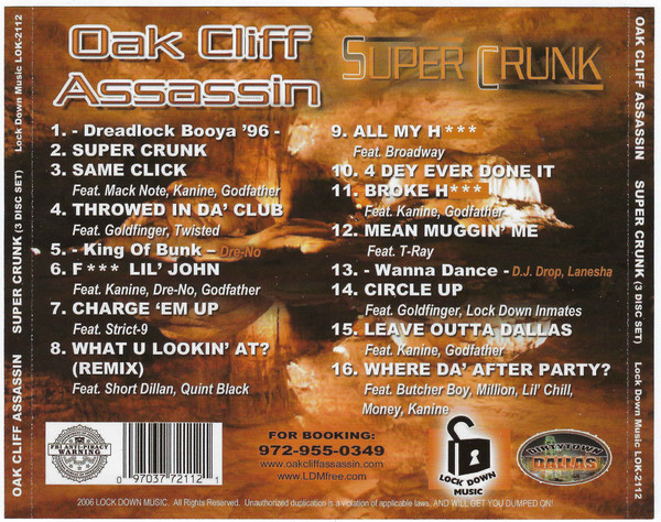 Super Crunk by Oak Cliff Assassin (CD 2006 Lock Down Records) in Dallas ...