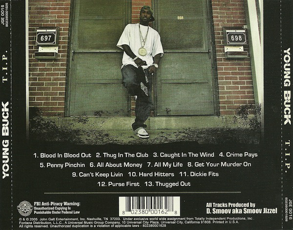 T.I.P. by Young Buck (CD 2005 John Galt Entertainment) in Nashville ...
