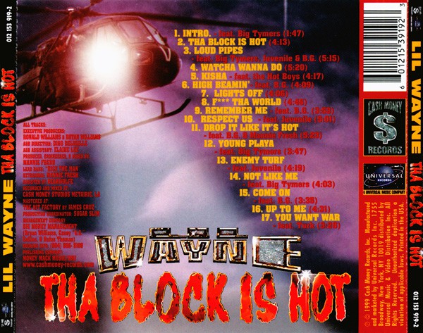 Tha Block Is Hot by Lil Wayne (CD 1999 Cash Money Records) in New ...