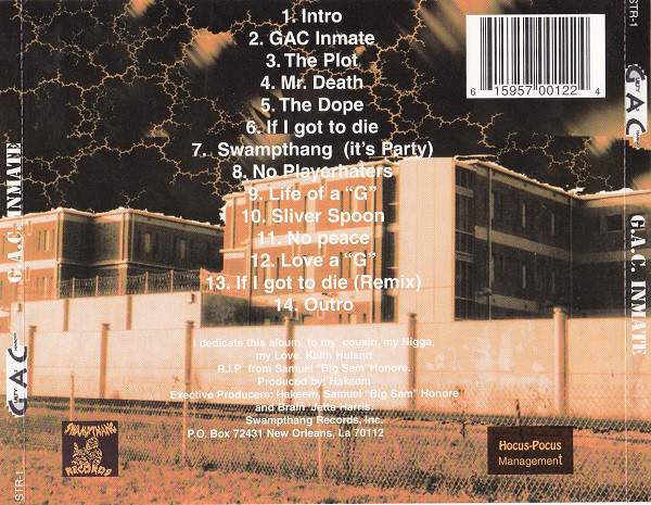 The Album "GAC Inmate" by Guilty As Charged (CD 1996 Swampthang Records ...