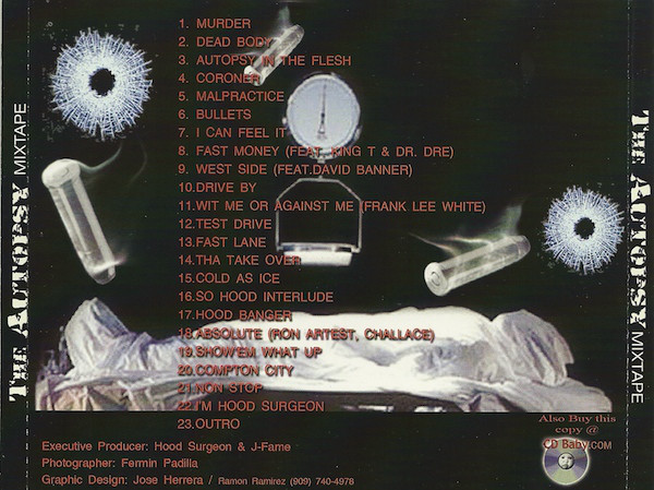 The Autopsy Mixtape by Hood Surgeon (CD 2006 sohoodrecords.com) in Los ...
