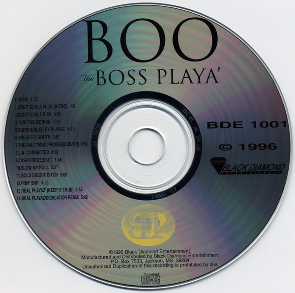 The Boss Player by Boo (CD 1996 Black Diamond Entertainment) in Jackson ...