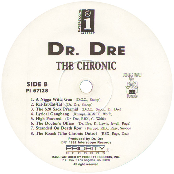 The Chronic by Dr. Dre (LP 1992 Death Row Records) in Compton | Rap ...