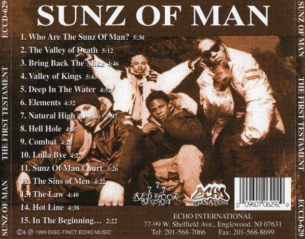 The First Testament by Sunz Of Man (CD 1995 Echo International) in New ...