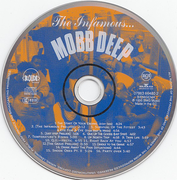The Infamous by Mobb Deep (CD 1995 RCA) in New York City | Rap - The ...