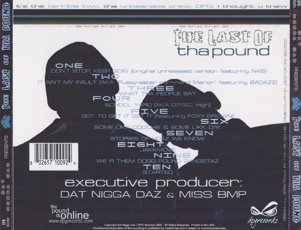 The Last Of Tha Pound by DPG (CD 2002 DPG Recordz) in Long Beach | Rap ...