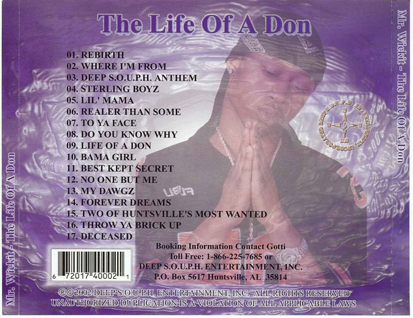 The Life Of A Don by Mr. Wickit (CD 2002 Deep Souph Entertainment) in ...