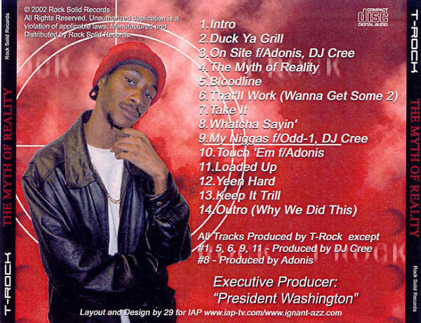 The Myth Of Reality by T-Rock (CD 2002 Rock Solid Music) in Atlanta ...
