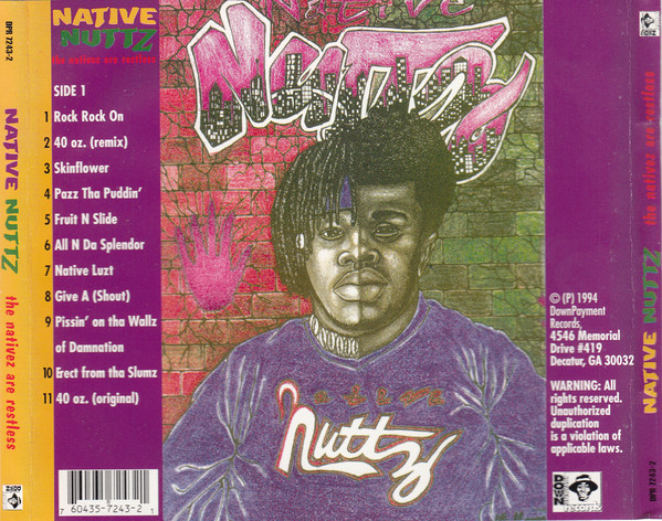 The Nativez Are Restless by Native Nuttz (CD 1994 Down Payment Records ...