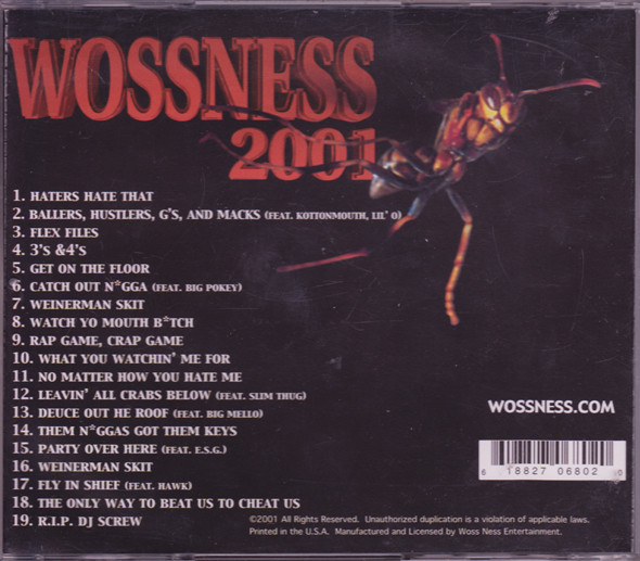 The Only Way To Beat Us To Cheat Us by Woss Ness (CD 2001 Woss Ness ...