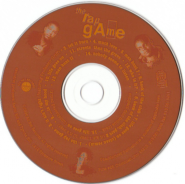 The Rap Game by OTR Clique (CD 1996 All Net Records) in Cincinnati ...