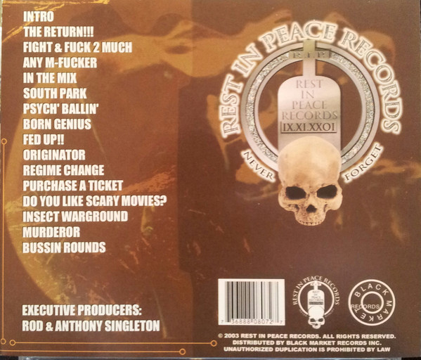 The Return !!! (Of The Psychopath) by Ganksta Nip (CD 2003 Black Market ...