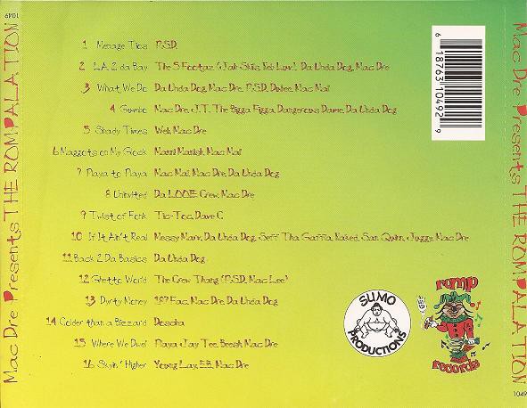 Mac Dre (Romp Records, Strictly Business Records, Thizz Ent., Thizz ...