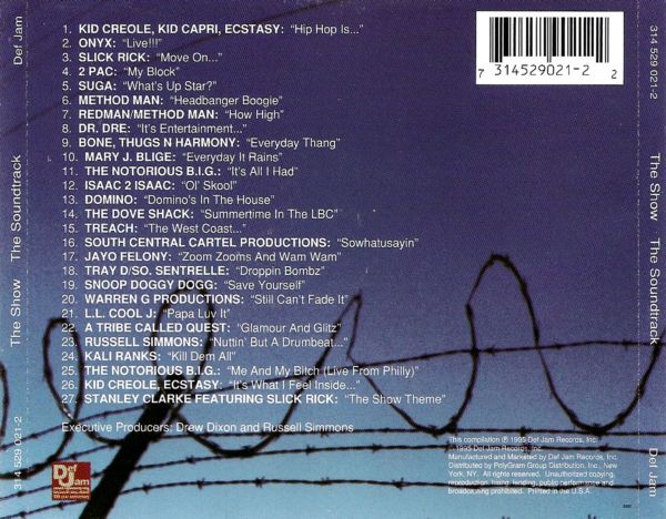The Show (Original Soundtrack) by Various (CD 1995 Def Jam Recordings ...