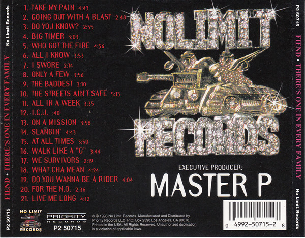 There's One In Every Family by Fiend (CD 1998 No Limit Records) in New ...