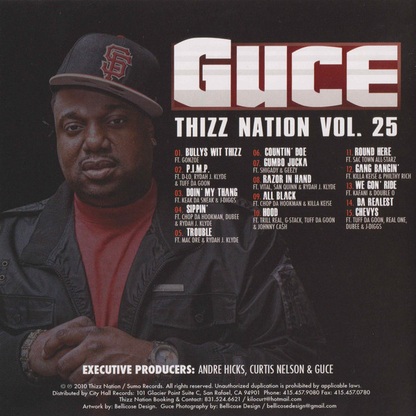 Thizz Nation Vol. 25 by Guce (CD 2010 Thizz Entertainment) in San ...