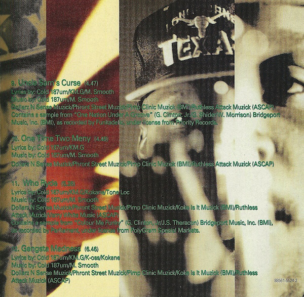 Uncle Sam's Curse by Above The Law (CD 1994 Ruthless Records) in Pomona ...