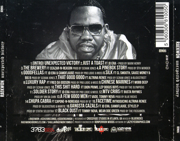 Unexpected Victory by Raekwon (CD 2012 Be Music) in New York City | Rap ...