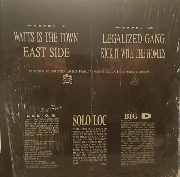 Watts Town Criminals (100 Proof Records, Watts World Entertainment) in ...