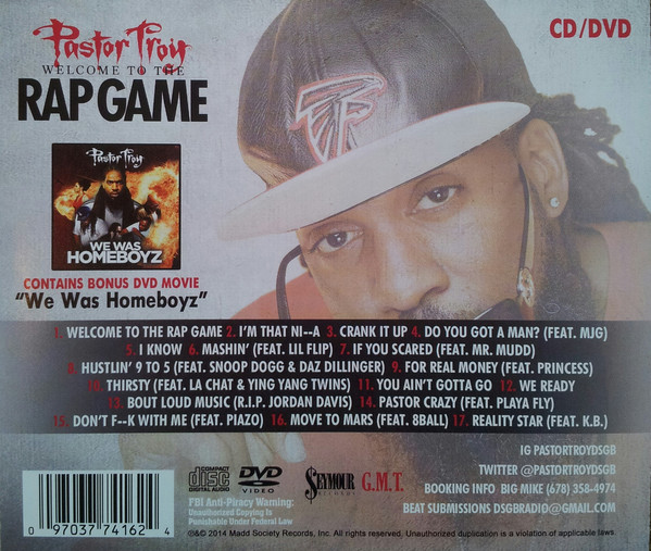 Welcome To The Rap Game by Pastor Troy (CD+DVD 2014 $eymour Records) in ...
