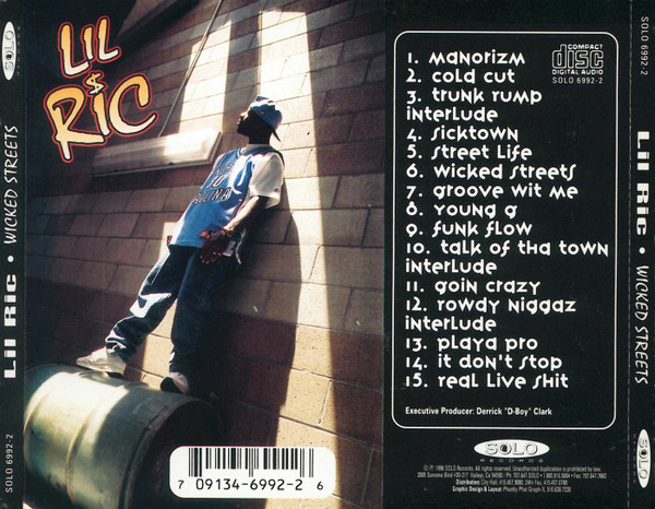 Wicked Streets by Lil Ric (CD 1996 Solo Records) in Richmond | Rap ...