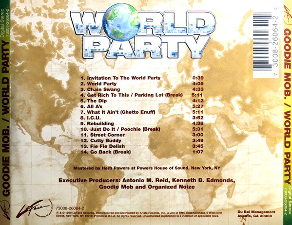 World Party by Goodie Mob (CD 1999 LaFace Records) in Atlanta | Rap ...
