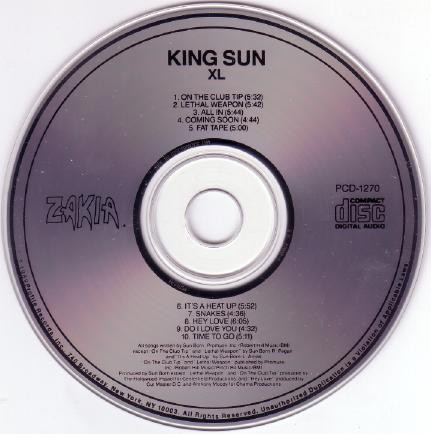 XL by King Sun (CD 1989 Profile Records) in New York City | Rap - The ...