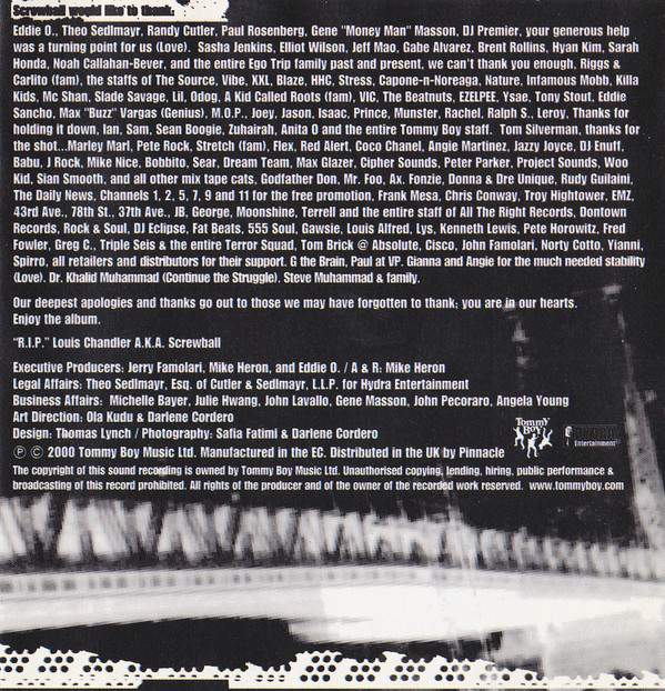 Y2K by Screwball (CD 2000 Tommy Boy) in New York City | Rap - The Good ...