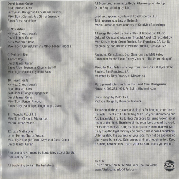 Party Music by The Coup (CD 2001 75 Ark) in Oakland | Rap - The Good Ol ...